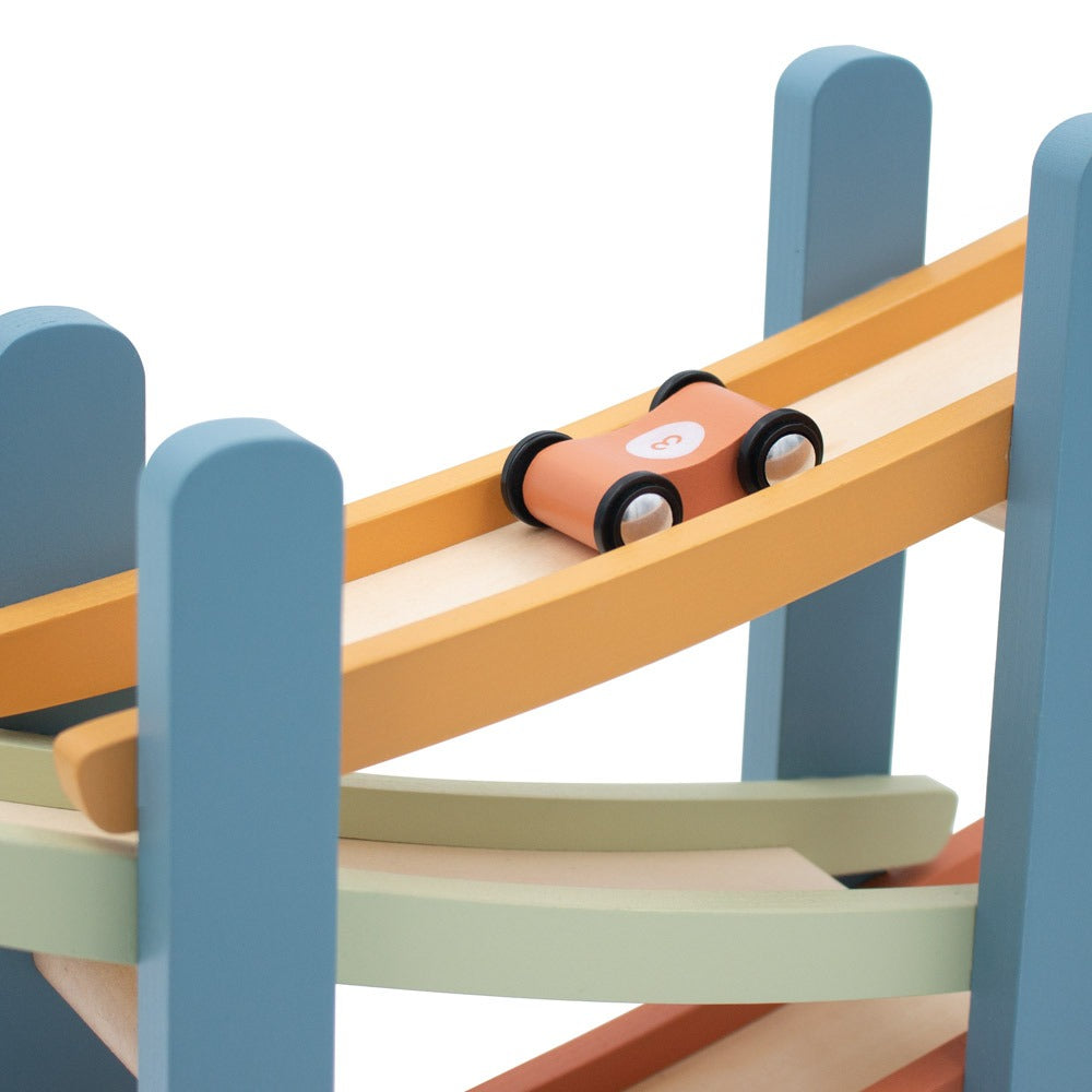 Wooden Ramp Racer Track and Cars