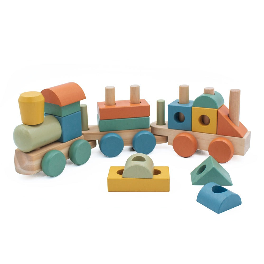Wooden Stacking Train